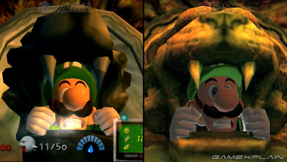 【ルイージマンション】どう変わった？ゲームキューブ版と3DS版のグラフィック比較映像 | t011.org